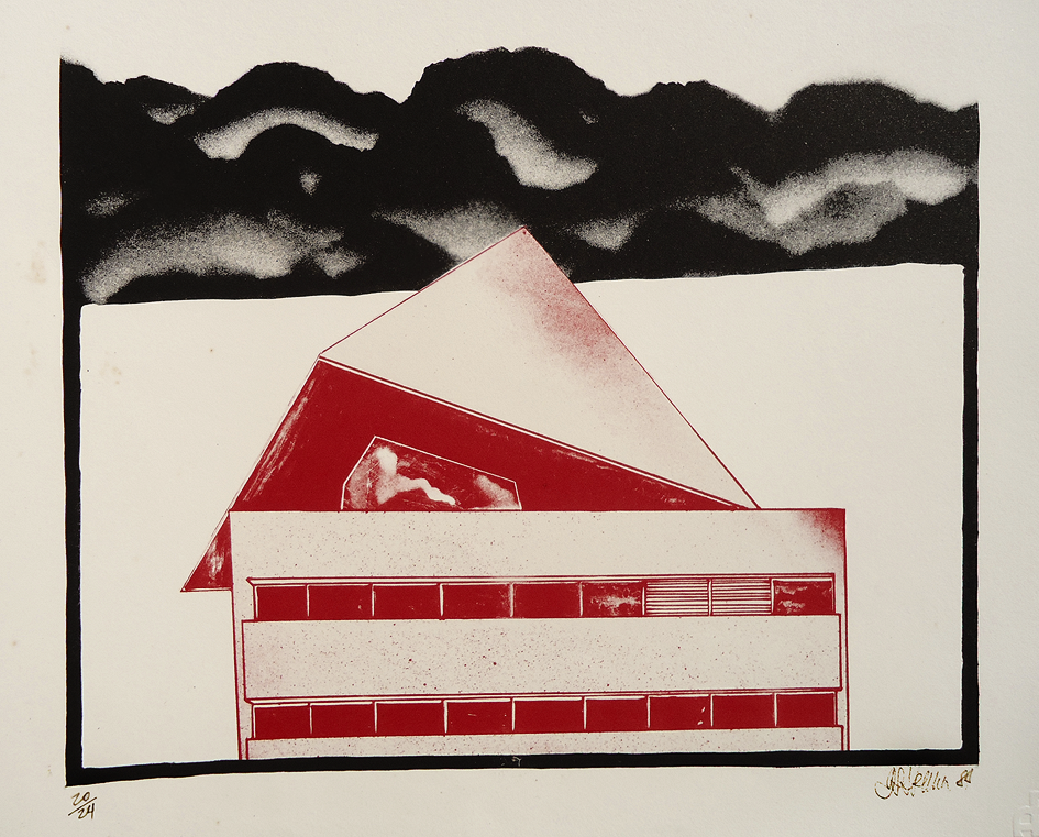 Cityscape Red – 1984 | D'Alkmin ArtWorks
